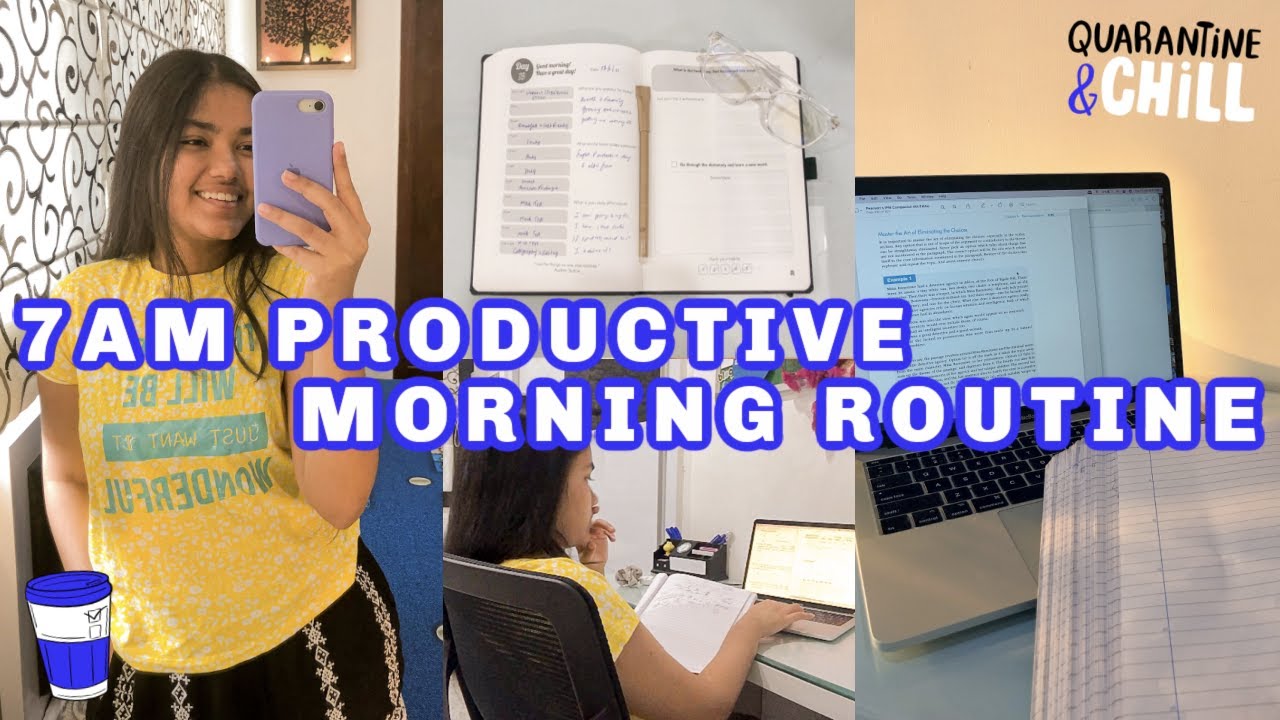 7AM MORNING ROUTINE + PRODUCTIVE DAY IN MY LIFE | Study Vlog (CBSE ...