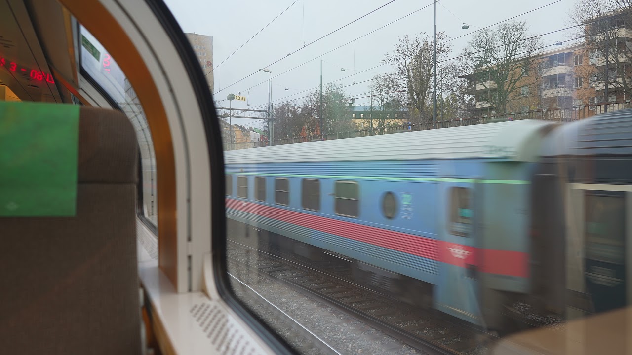 Sweden, SJ Double Decker Train Ride form Stockholm Central Station to ...