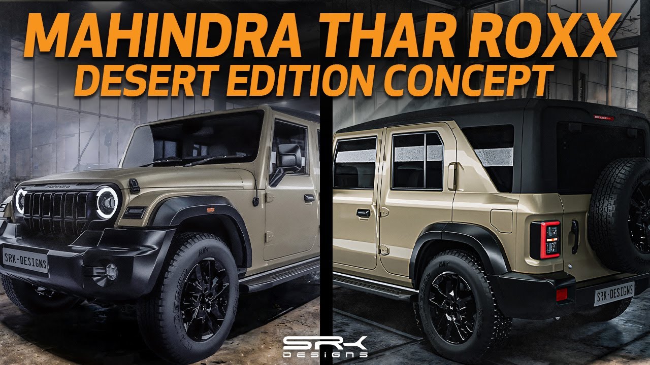Mahindra Thar Roxx Desert Edition Concept - Automotive Design Render ...
