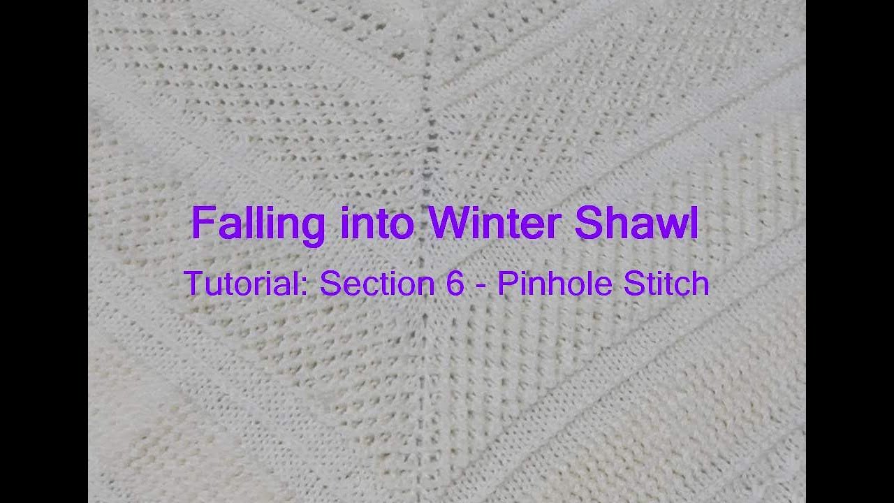 Falling Into Winter Tutorial - Section 6 The Pinhole Stitch - YouTube