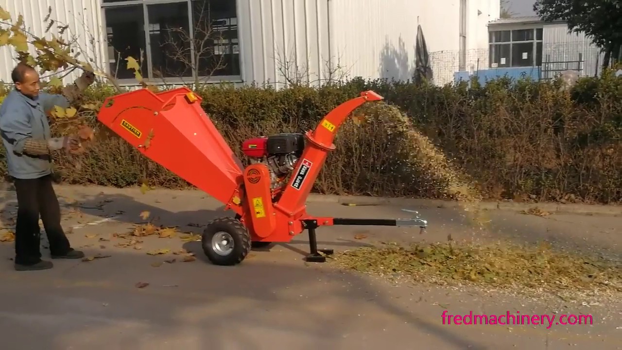 GS 15 Gasoline engine garden wood shredder - YouTube