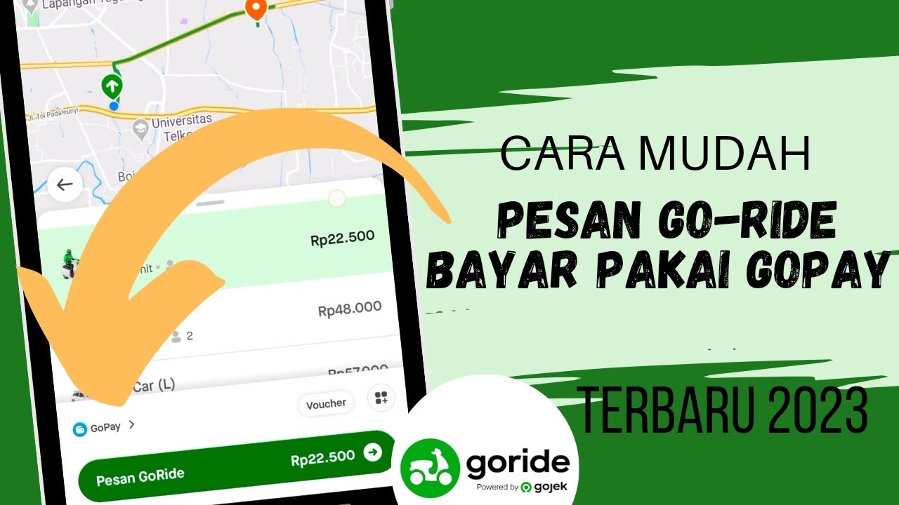 Cara Pesan GO-RIDE bayar pakai GO-PAY - YouTube