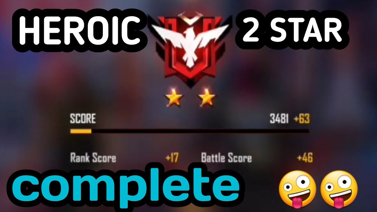I completed heroic 2 star ⭐ IN br rank / I AM NOOB #Shorts - YouTube