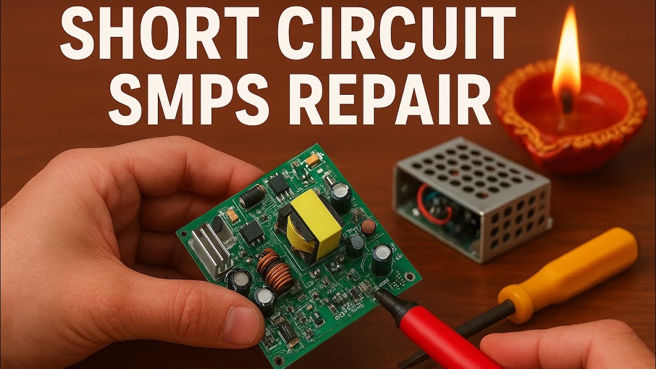 Full short circuit SMPS supply repairing - YouTube