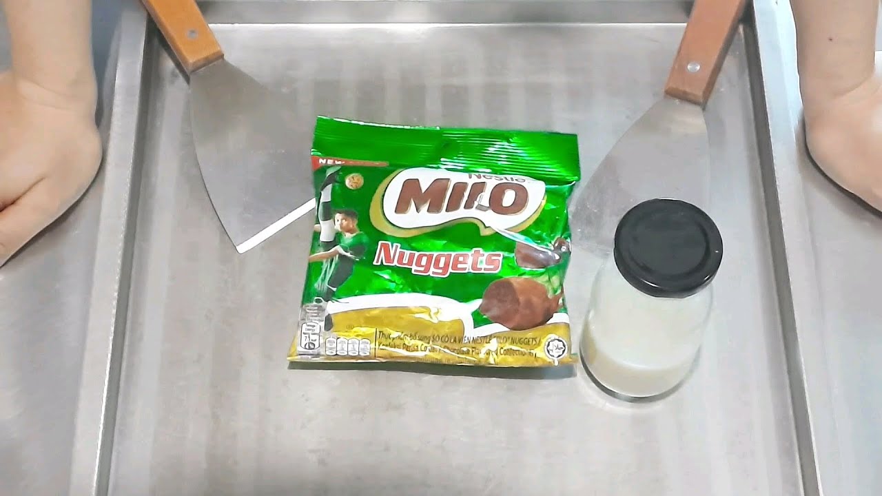 How to make Hotpot ice cream with Milo tablets cookies | Tasty Street ...