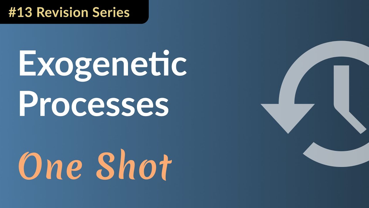 Exogenetic Processes and Resultant Landform One Shot | Madhyamik ...
