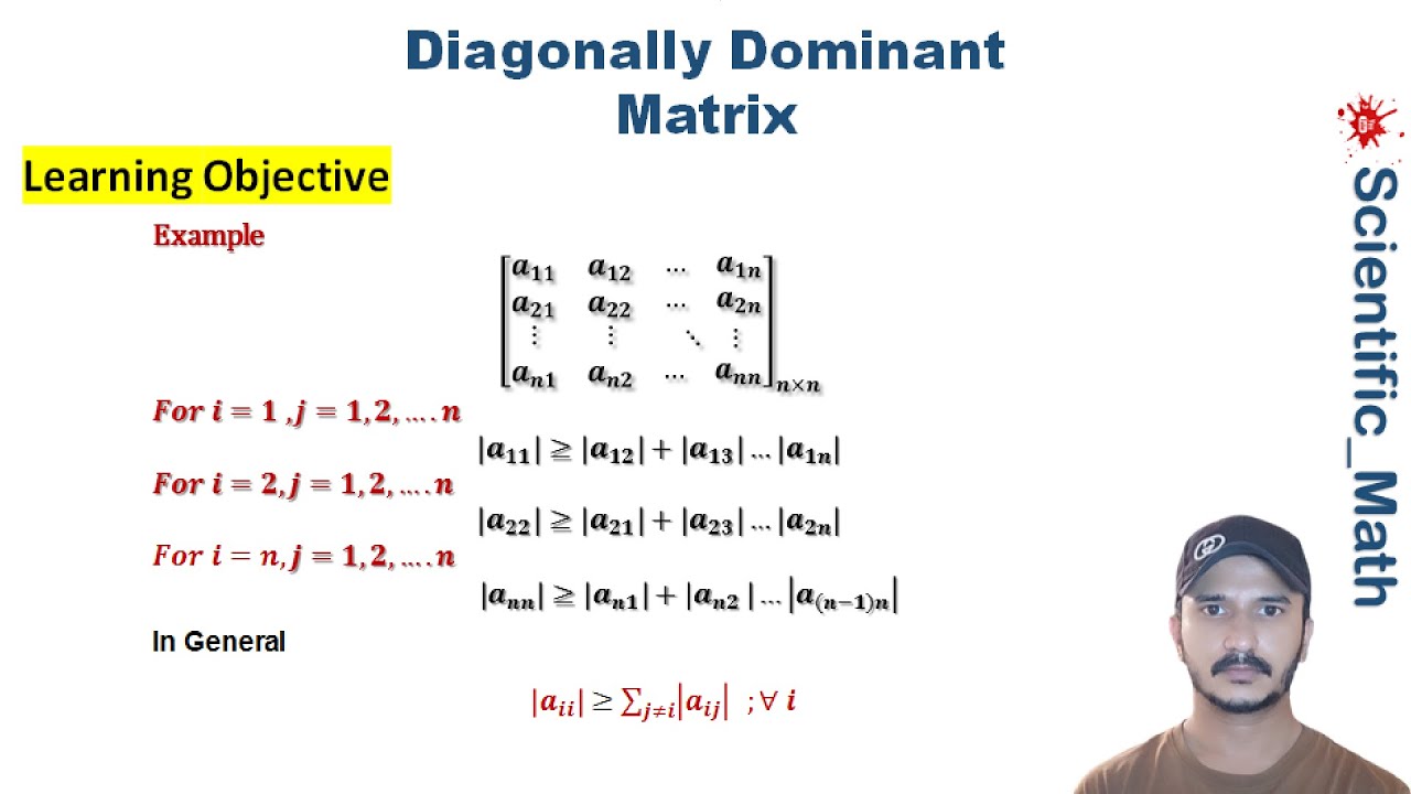Diagonally Dominant Matrix With Definition Properties And Example YouTube Diagonally Dominant Matrix With Definition Properties And Example YouTube
