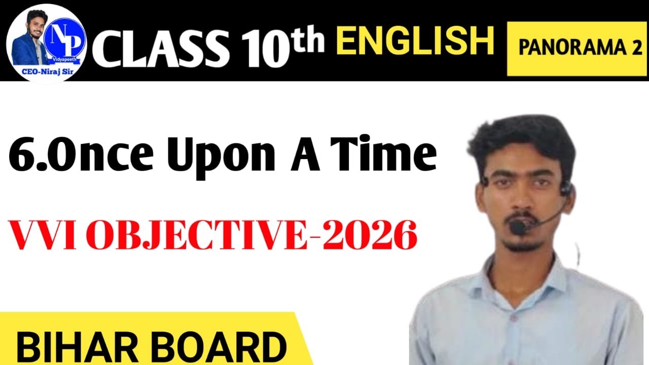 Bihar Board Class 10th English | Chapter-5 | Acceptance Speech | NP ...