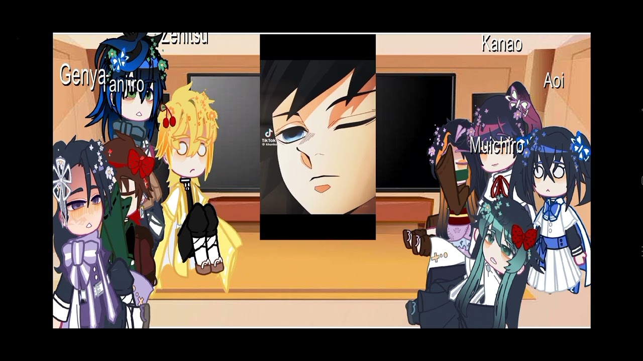 Kamaboko squad + Aoi & Muichiro react to random video! || [Warning ...