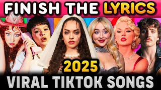 Finish The Lyrics Trending Tiktok Songs 2025 Music Quiz Awesome Quiz ...