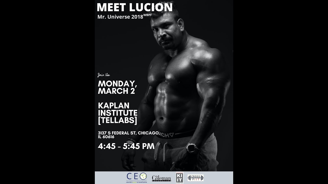 Fireside Chat with Lucion Pushparaj (Mr. Universe 2018, WBPF) - YouTube