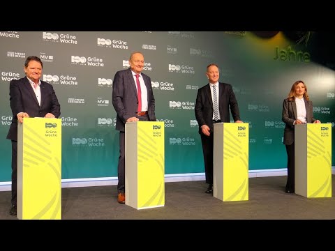 Eröffnungspressekonferenz zur Grünen Woche 2026 - 100 Years Grüne Woche