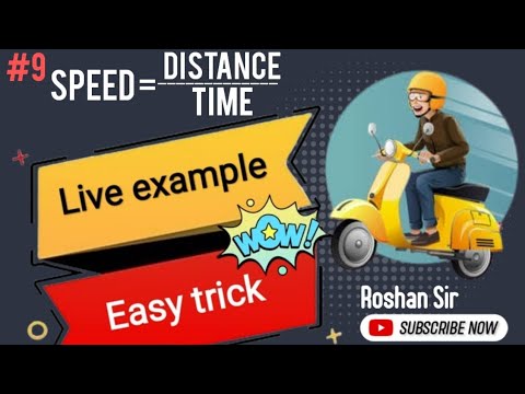 Speed | Live Calculation of Speed | Relation between Speed, Distance ...