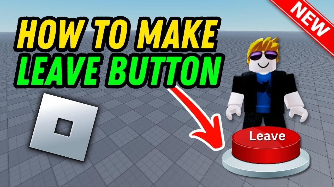 How to make leave button in Roblox studio (Quick & Easy) - YouTube