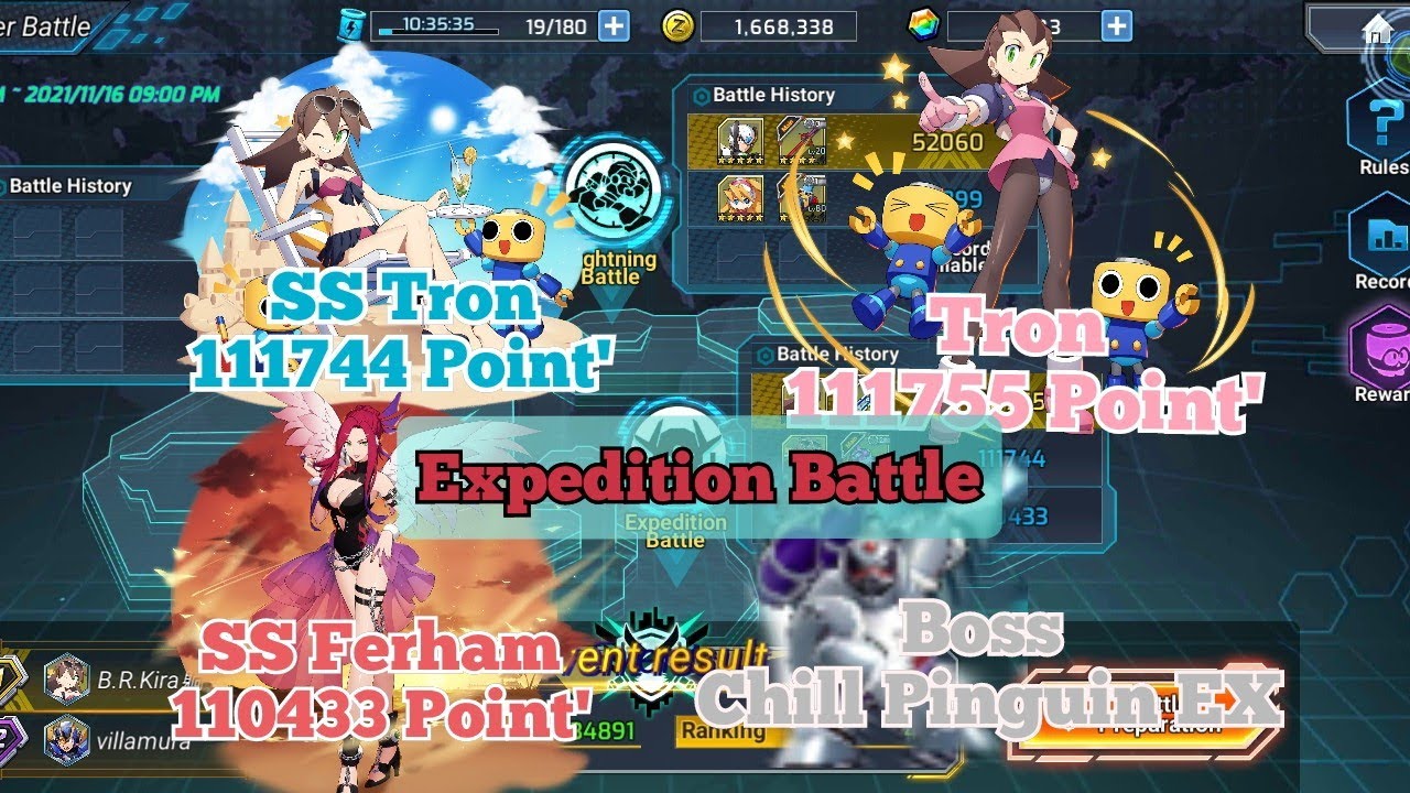 Megaman X Dive EventTotal Power Battle(Expedition Battle) [SS Ferham ...