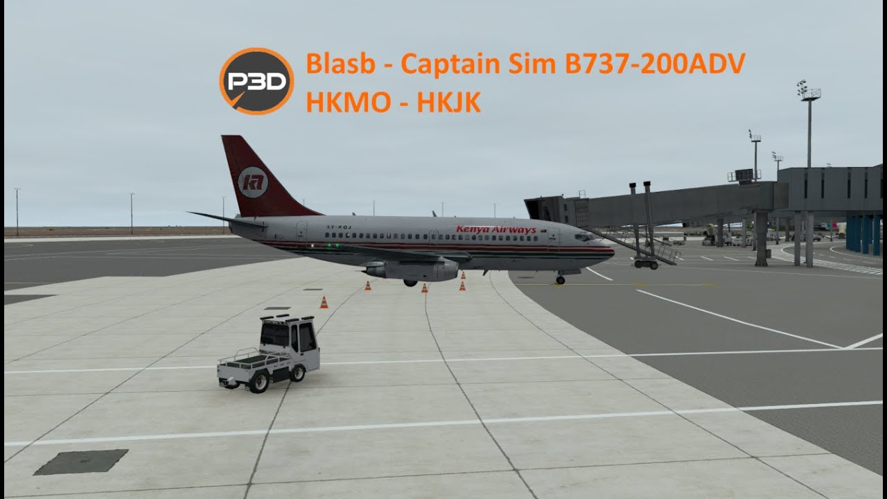 Captain Sim B737-200ADV | Prepar3d V5.4 | HKMO to HKJK - YouTube