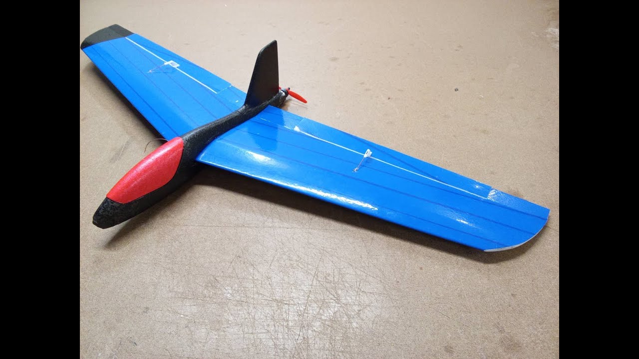 FLYING WING WITH LIDL GLIDER FUSELAGE - YouTube