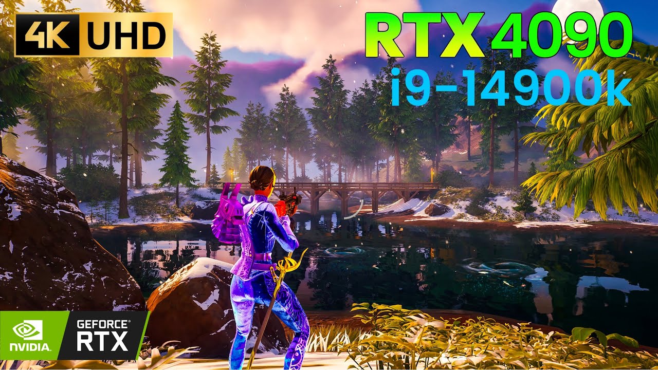 Fortnite RTX 4090 24GB + i9 14900K Epic Settings Gameplay (RTX ON ...
