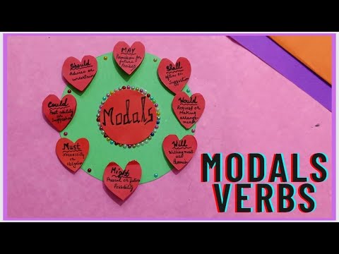 Modal verbs TLM/How to make modal verb project/Modals verb chart - YouTube