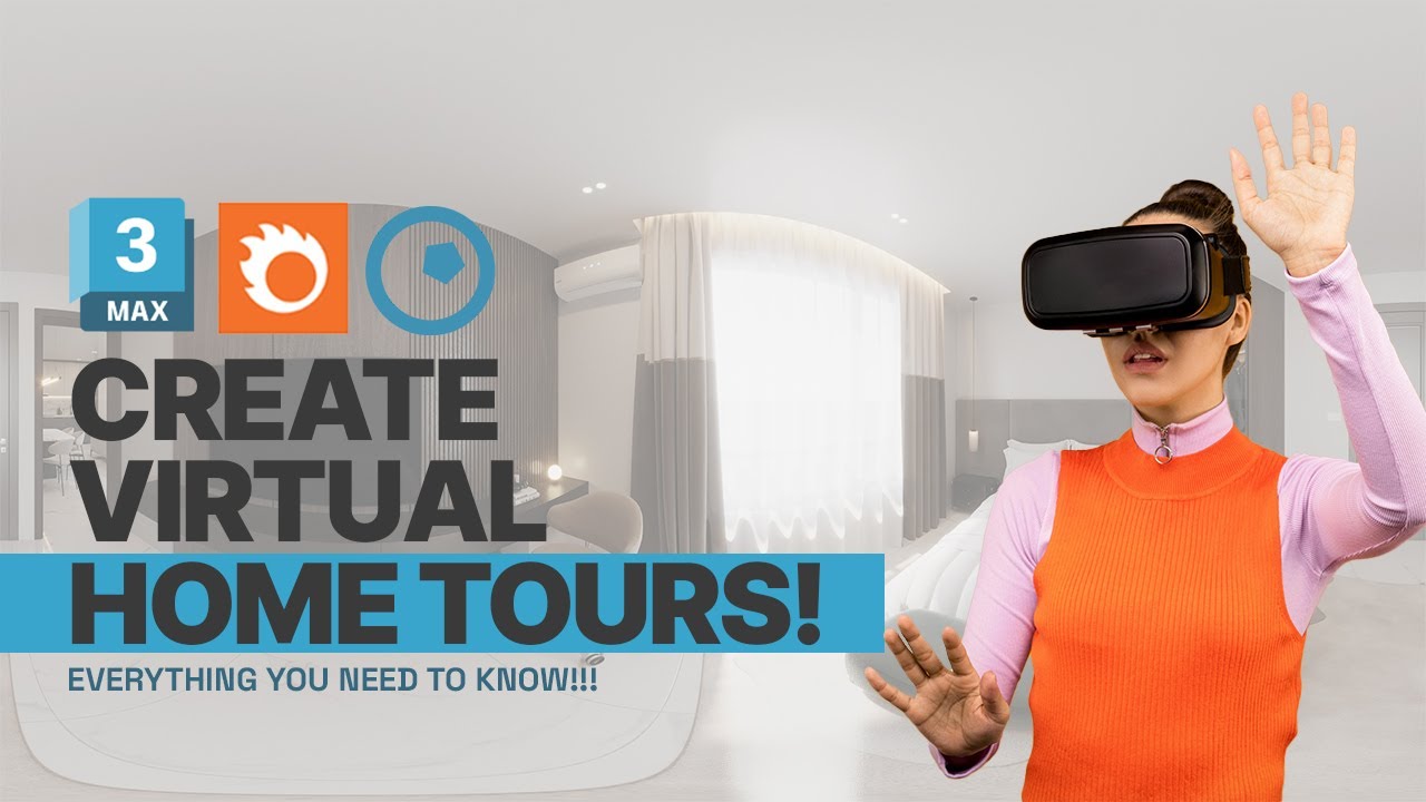 How to create virtual Home tours for free | 3ds max and Corona 360 camera Renderer tutorial ...