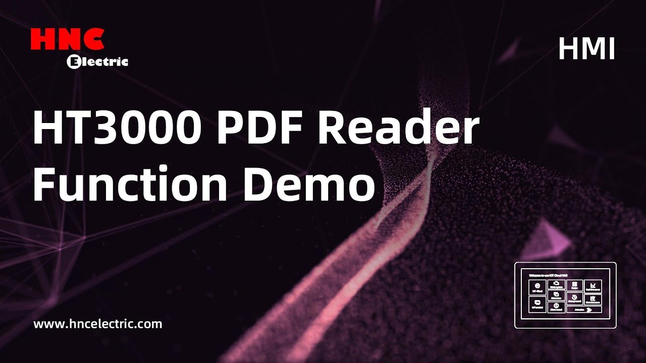 HT3000 PDF Reader Functions - YouTube