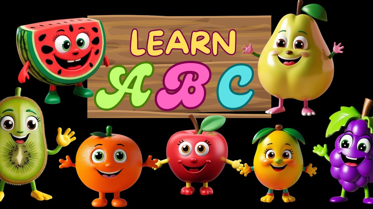 ABC Song - fruits Names| nursery rhymes |cocomelon kids | Alphabet song ...