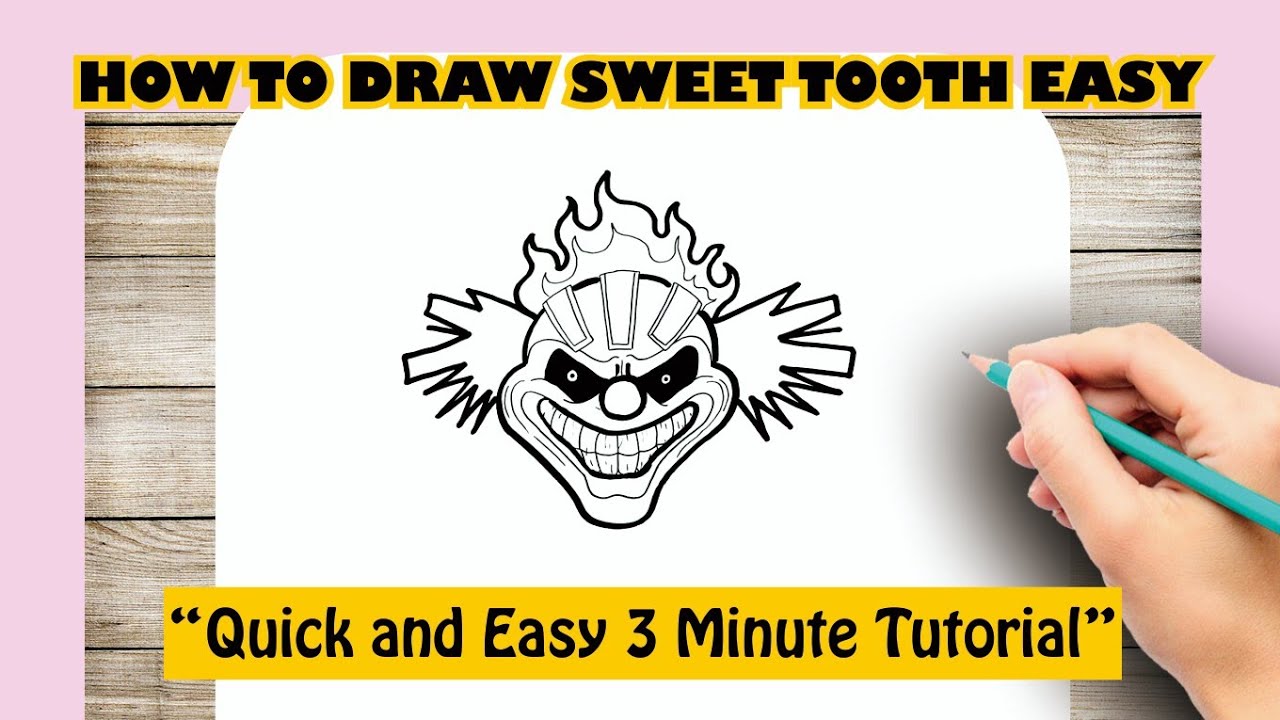 How to Draw Sweet Tooth Easy - YouTube