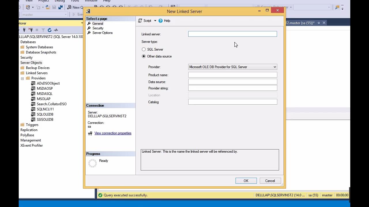 BDD - Servidor Vinculado a SQL Server - YouTube