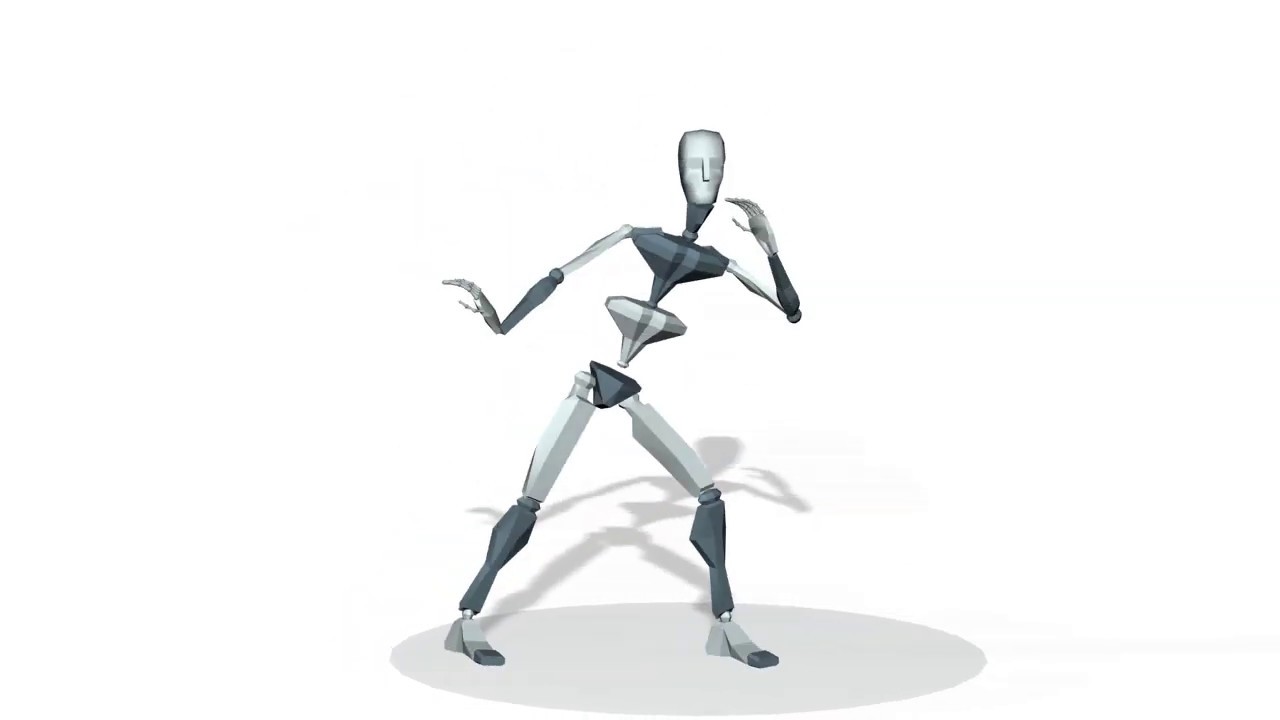 Motion capture biped character studio - Free style dancing (B001) - YouTube