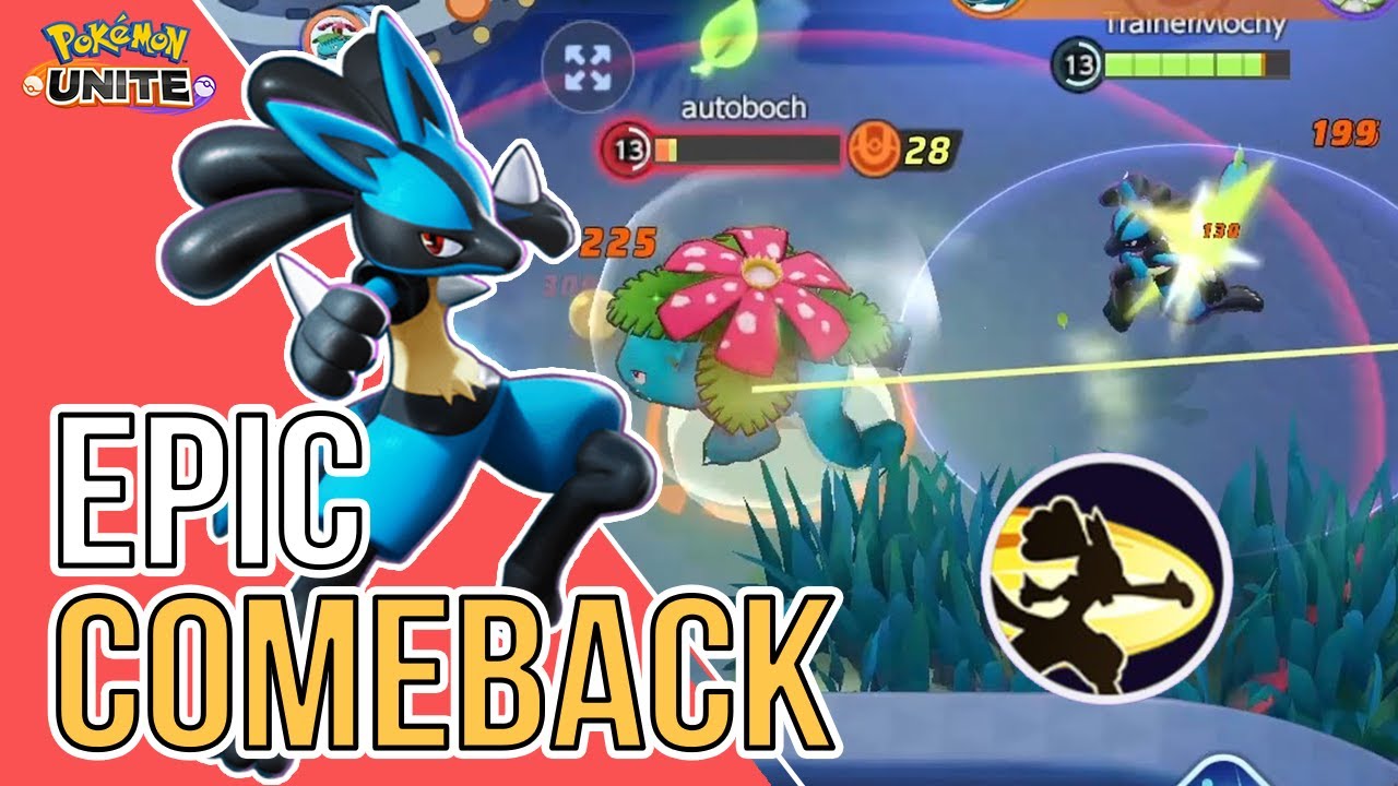 Lucario Power Punch COMEBACK | Pokémon Unite Gameplay - YouTube