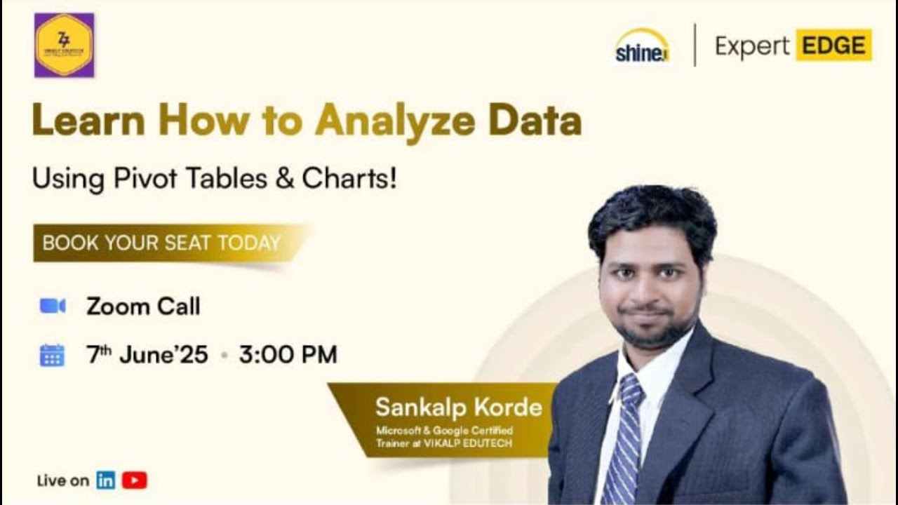 Data Analytics Webinar | Advanced Excel | Office 365 - YouTube