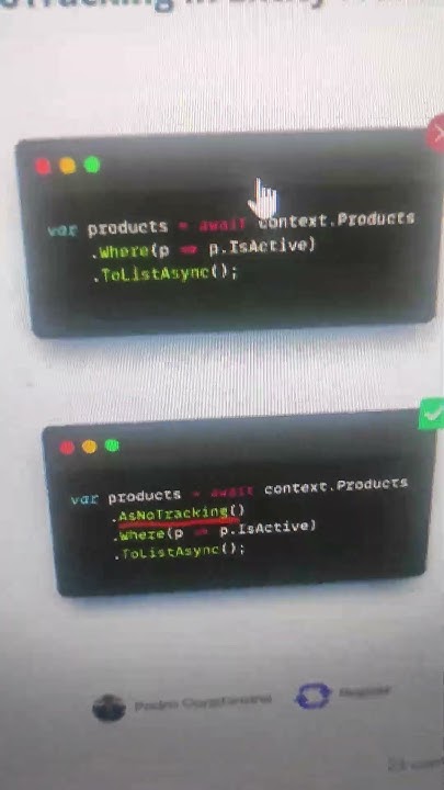 Benefits of using AsNoTracking in Entity Framework explained in Tamil - YouTube