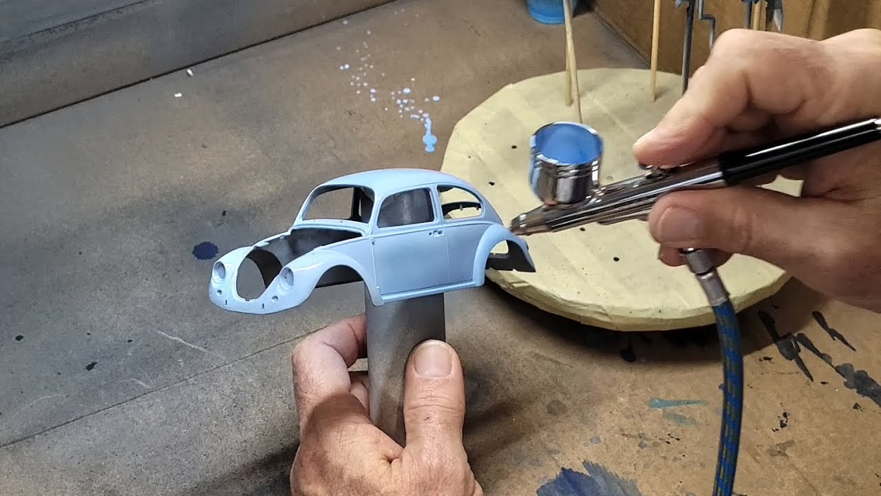 How to Add Some DIY Color to the 68 VW Bug Kit - YouTube