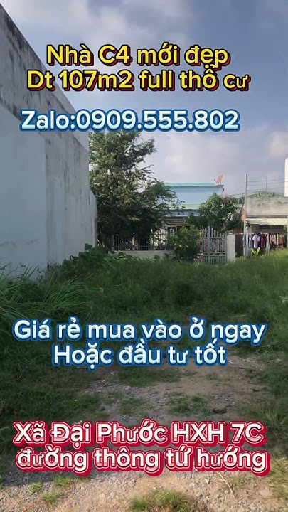 Nhà C4 mới đẹp HXH ngay kdc Đại Phước gần trường chợ giá rẻ chỉ 2.5 tỷ ...