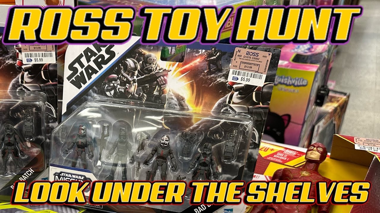 Look under the shelves! ROSS toy hunt action figure finds discount ...