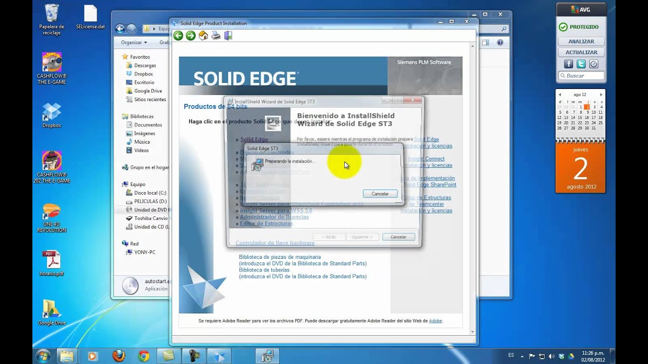 01 Instalacion de SolidEdge - YouTube