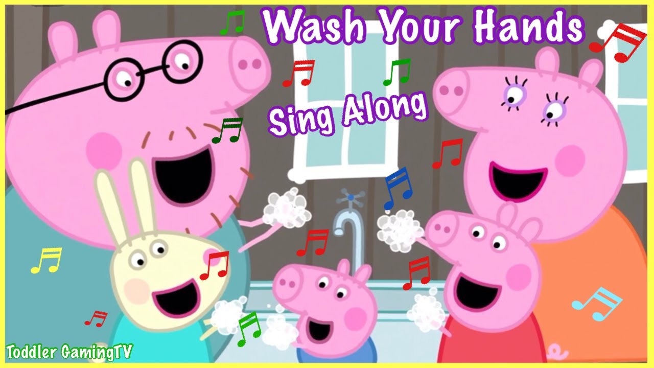 Wash Your Hands SING ALONG with Peppa Pig | Sing with Peppa Pig | Pixi ...