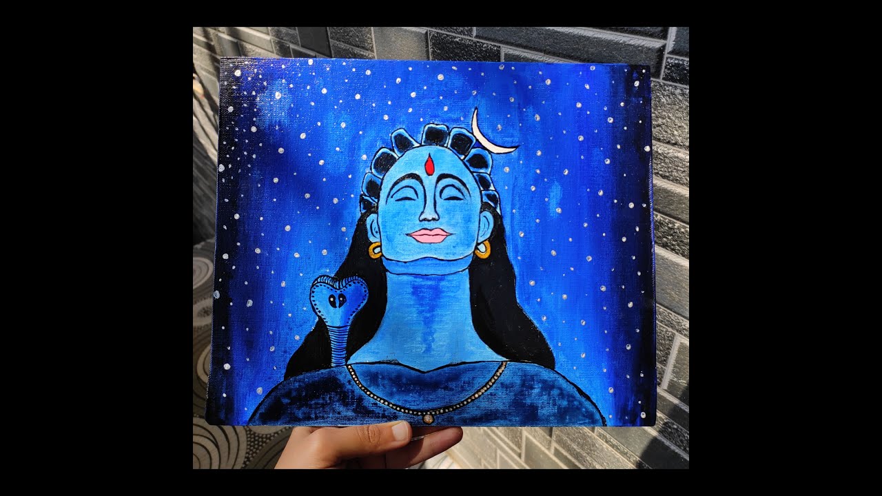 How To Draw ADIYOGI Easily | Easy Shiva Drawing | Mahashivarathri 2023 ...