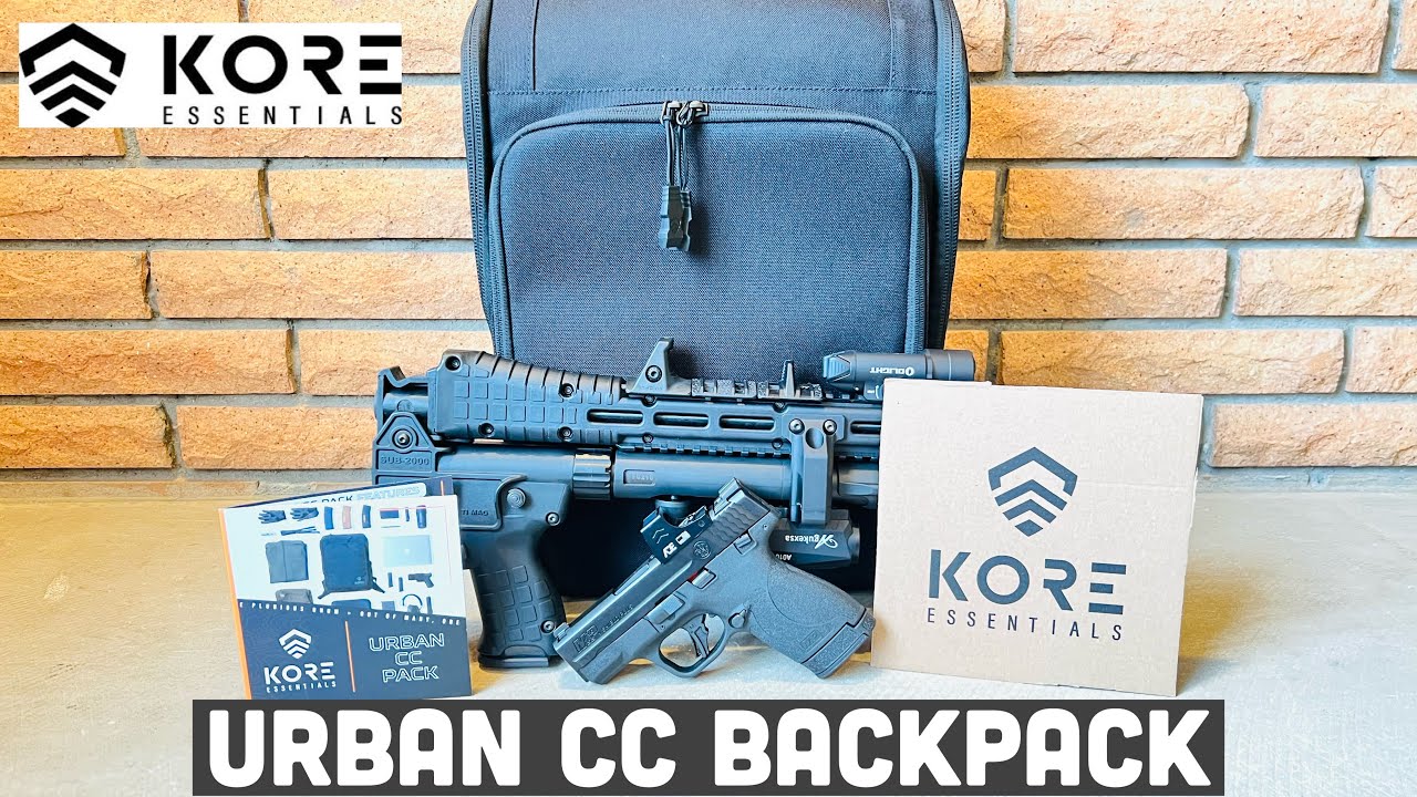 Kore Essentials Urban CC Backpack (Concealed Carry & Accepts Soft Body ...