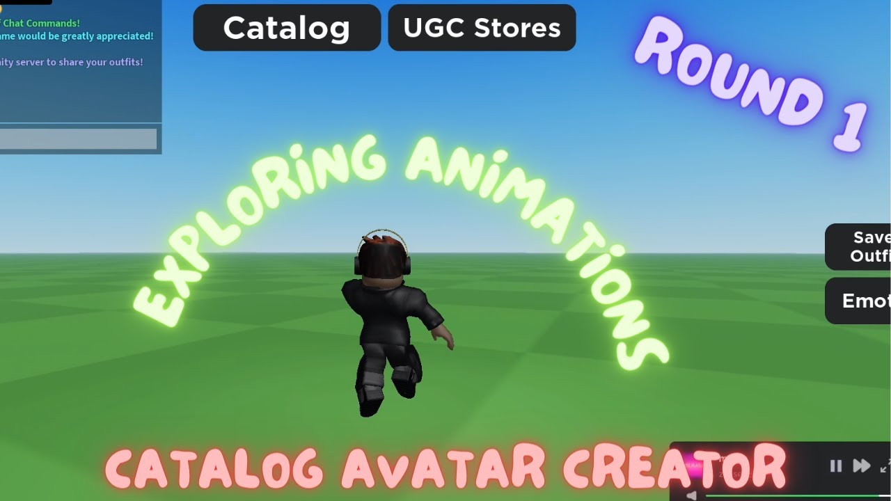 1st time in Catalog Avatar Creator trying different animations - YouTube
