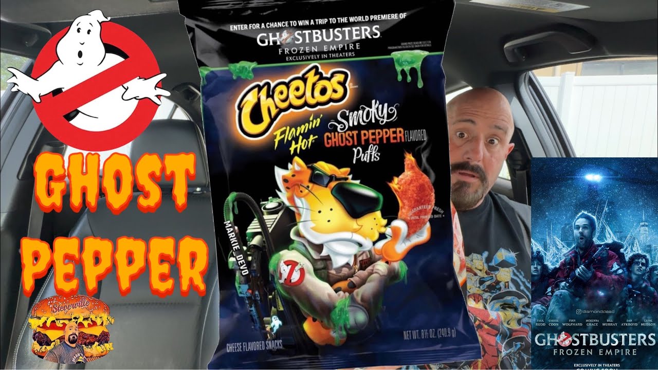 Cheetos Flaming Hot Smoky Ghost Pepper Puffs, Ghost Busters Review ...