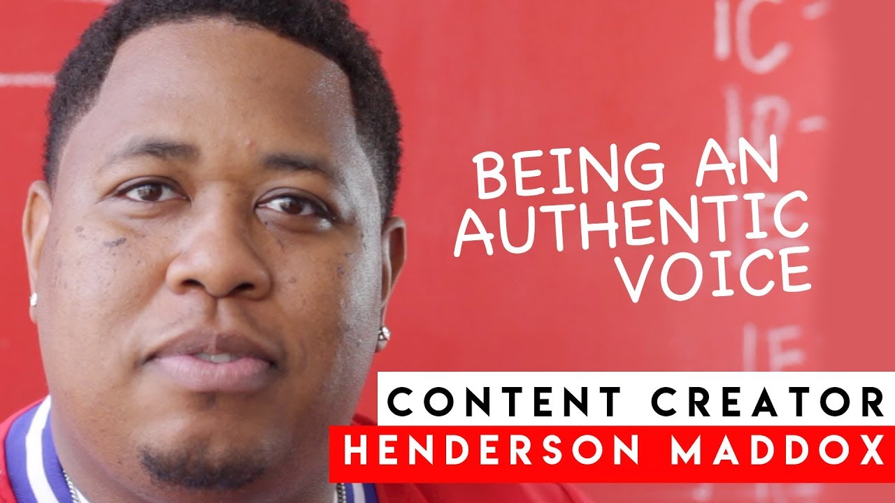 Henderson Maddox on Being an Authentic Voice - YouTube
