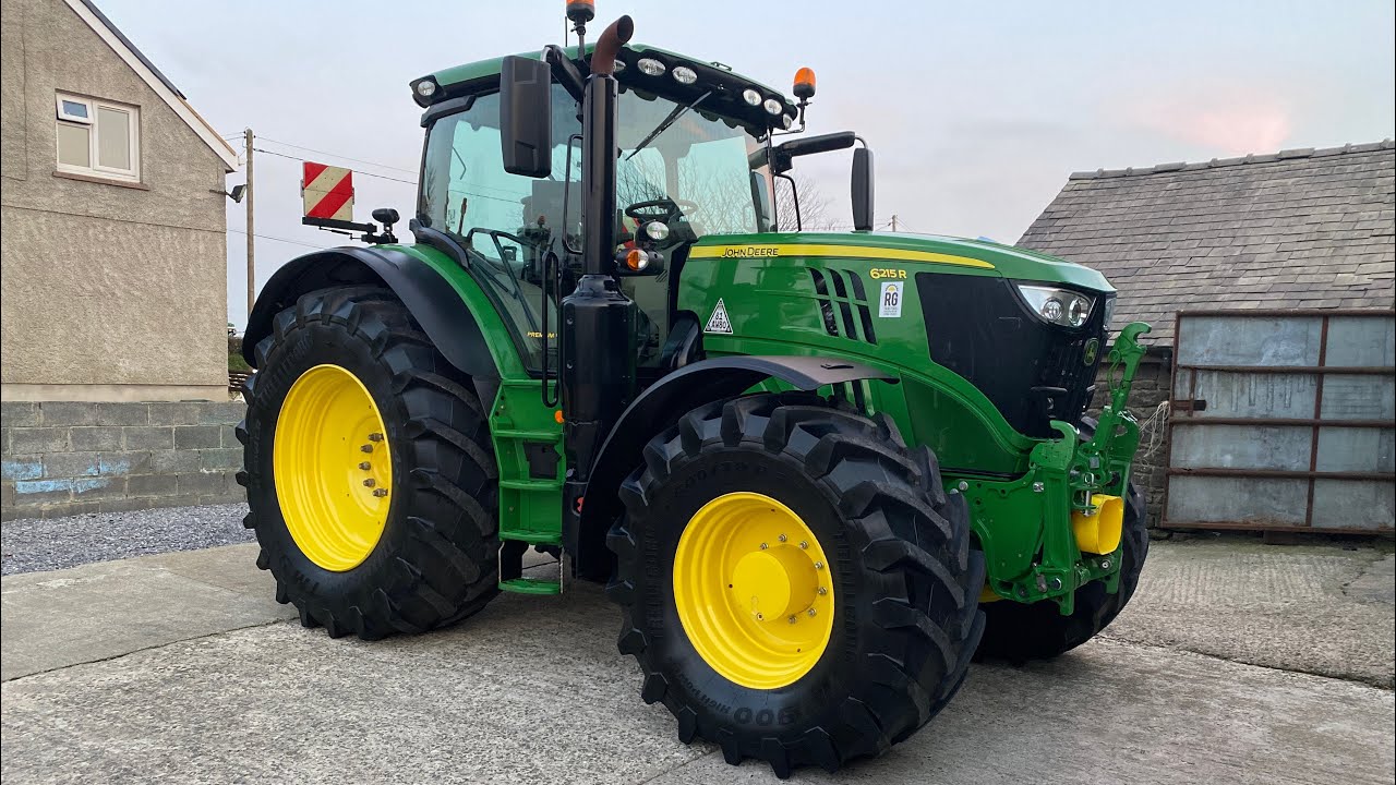 2020 JOHN DEERE 6215R TRACTOR 50K AUTOPOWER - YouTube