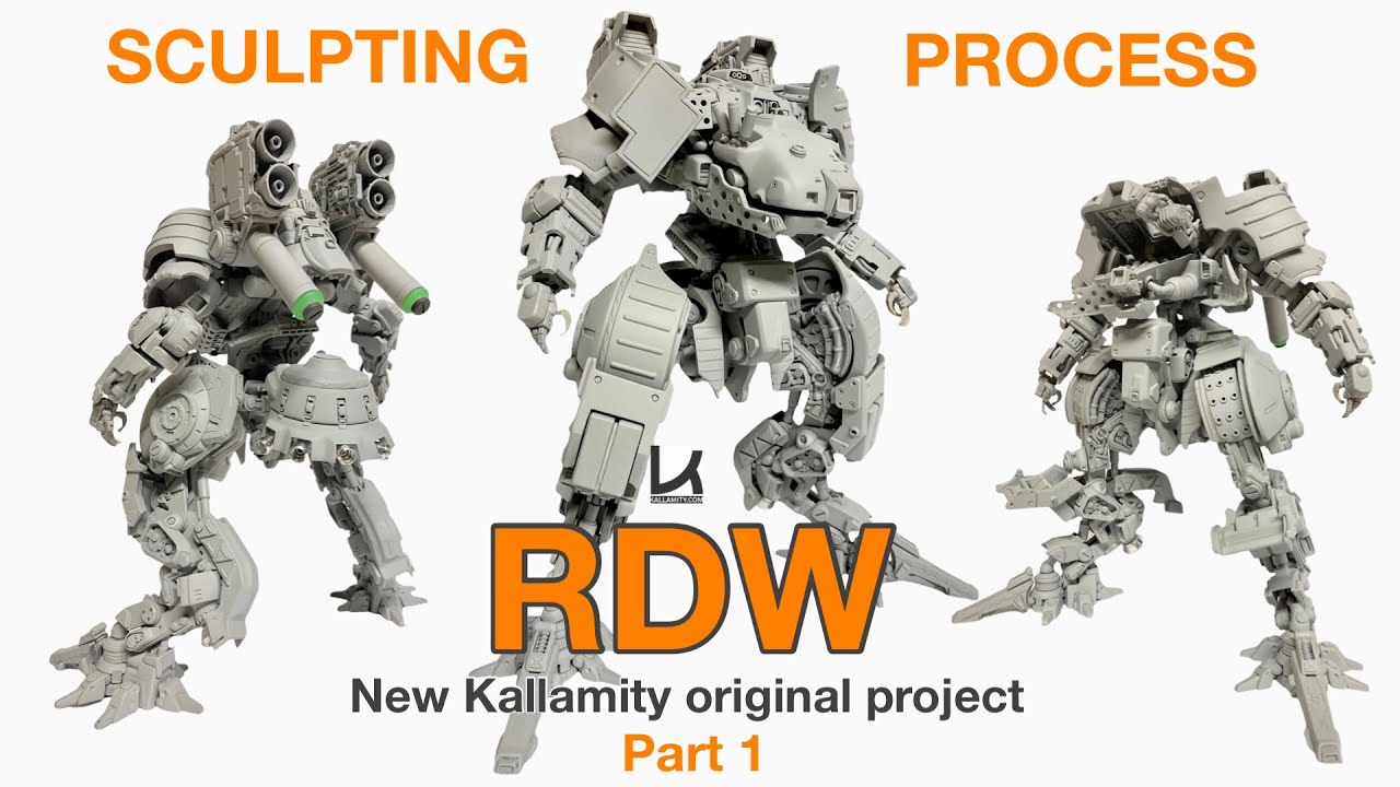 NEW MECHA MADE FROM SCRATCH- Kallamity "RDW" 1:35 PROJECT part1 - YouTube