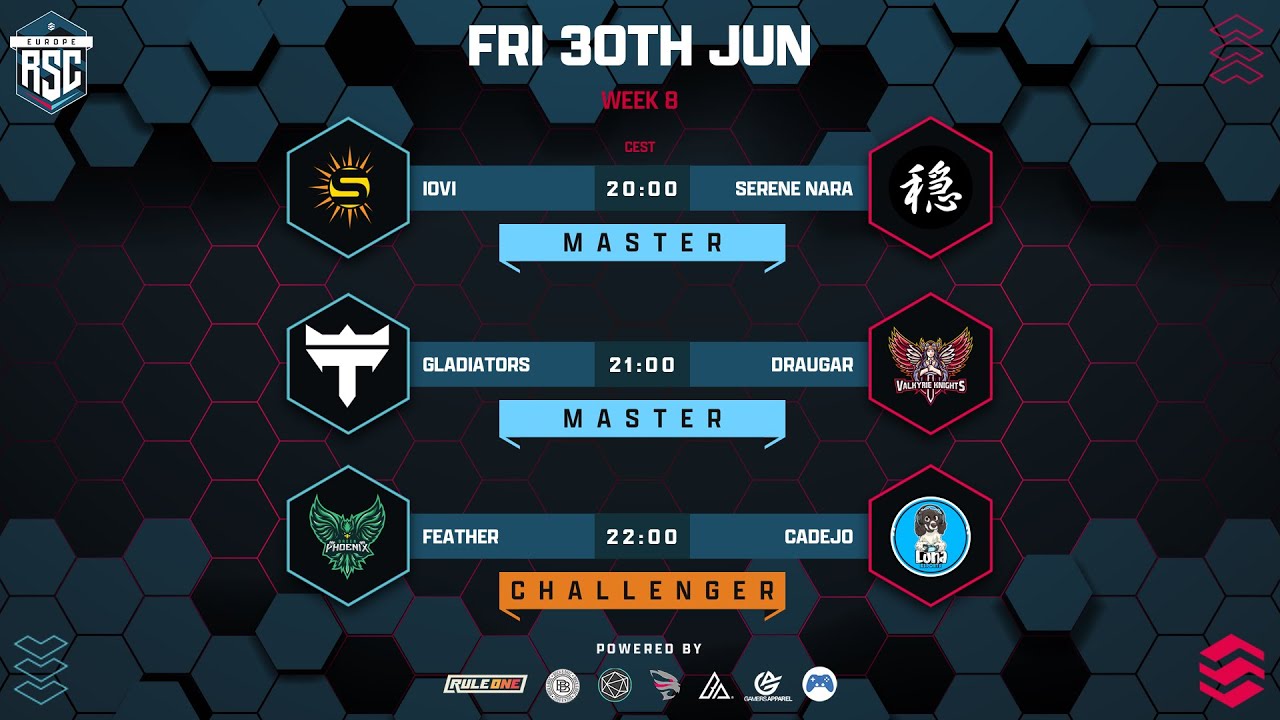 RSC 12 | League Play | Week 8 | 30th june - YouTube