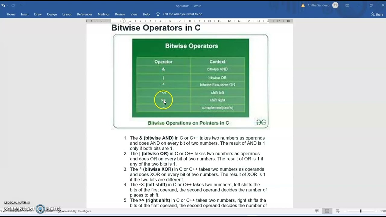 C programming-Operators Part 1 - YouTube