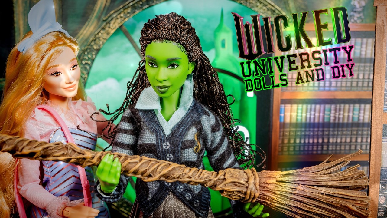 Wicked: University Dolls & DIY Witch’s Broom Using a Toilet Paper Roll ...