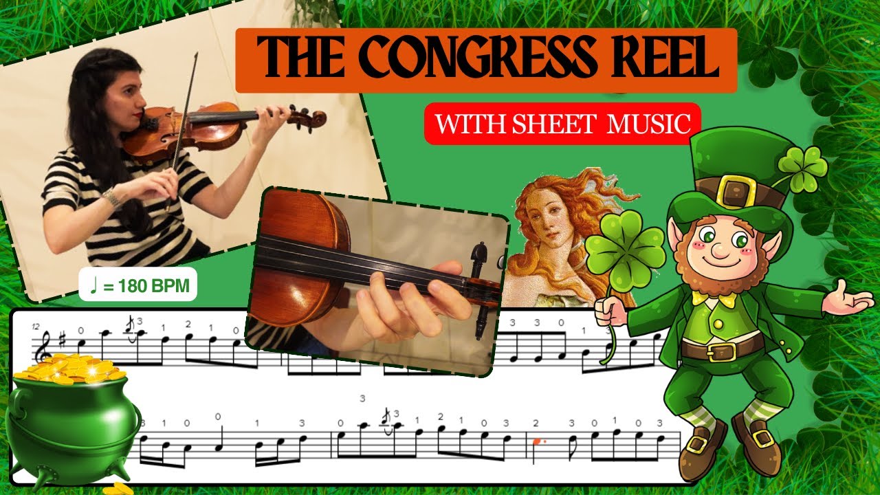 The Congress Reel (with sheet music) ☘️ #Fiddle - YouTube