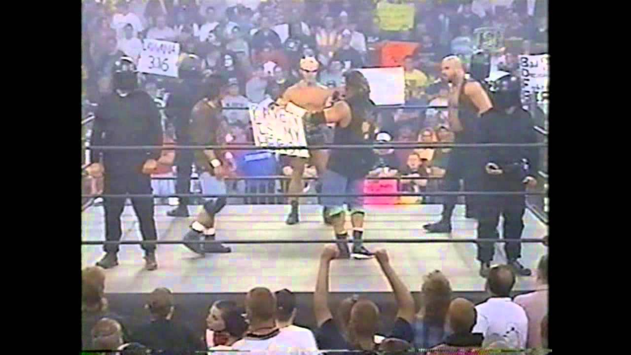 RAVEN FIRES THE FLOCK WCW NITRO - EVENFLOW DDT - YouTube