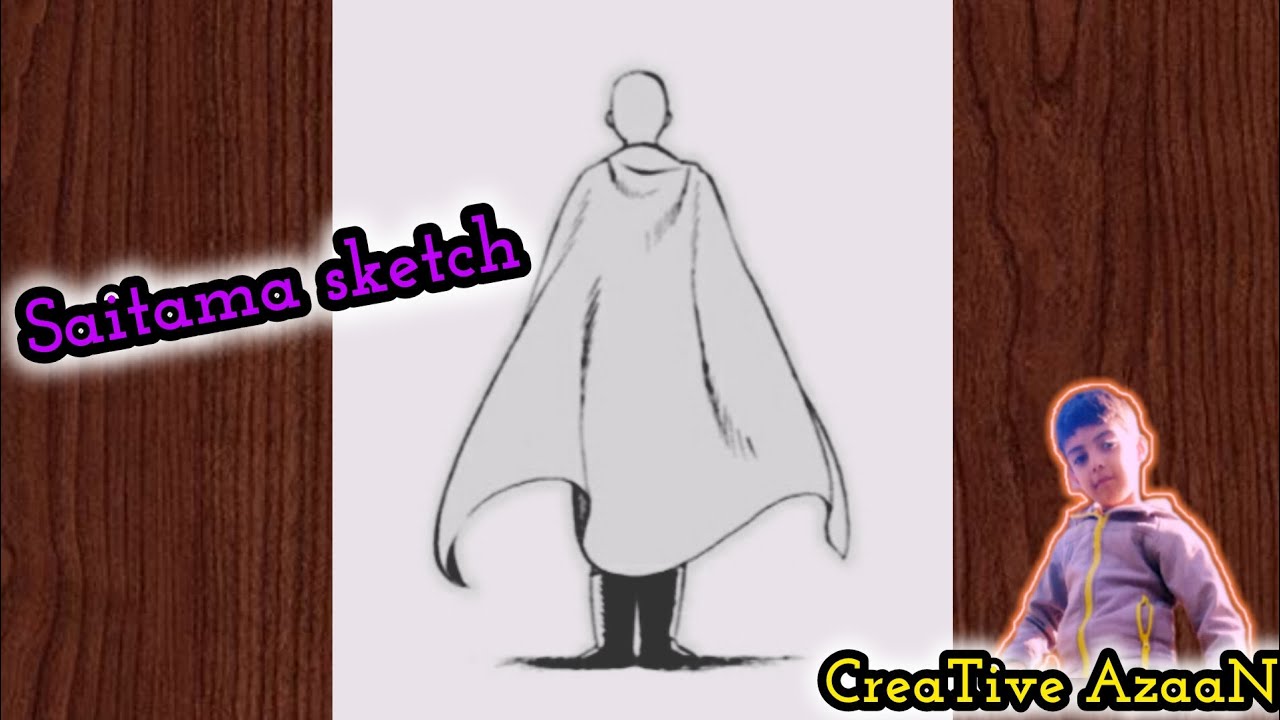 How to Draw SAITAMA /SAITAMA sketch step by step /Easy Drawing for ...